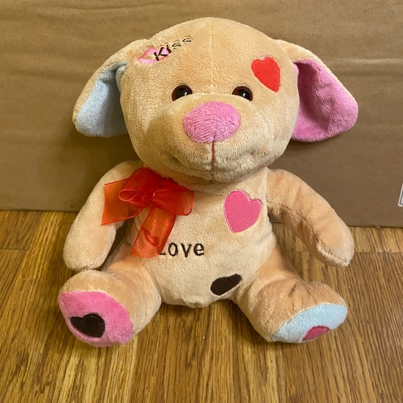 Toys | Dream Valentine Cute Puppy Dog Love And Kisses Hearts Stuffed ...